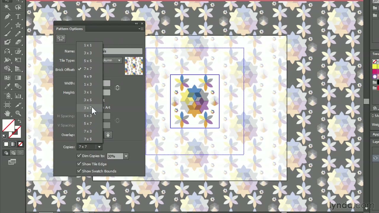 Illustrator Tutorial - Applying and editing pattern fills