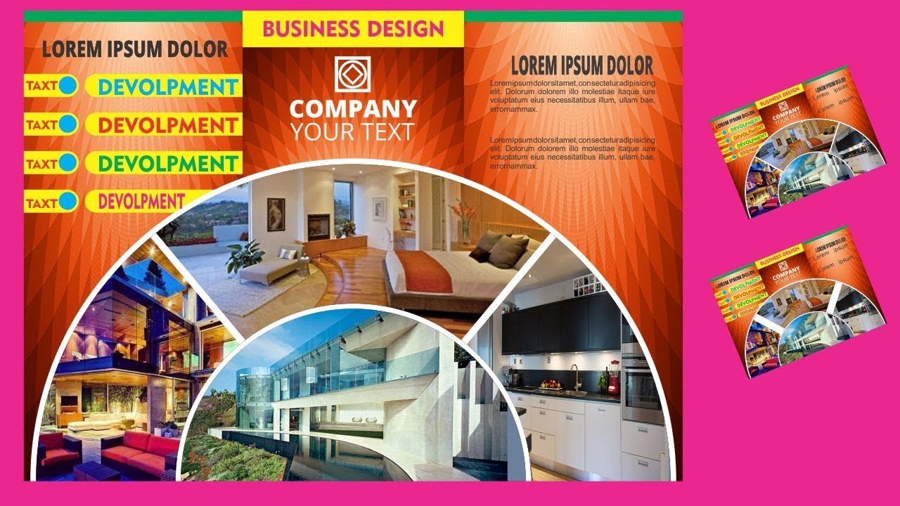 Tri Fold Brochure Design In Corel Draw X7 With Graphics Design Center