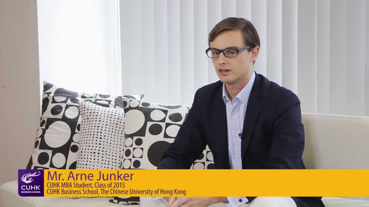 Student Interview: Arne Junker shares his CUHK MBA experience - Team Learning