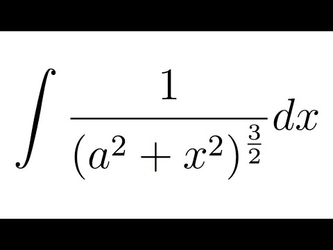 Integral of 1/(a^2+x^2)^(3/2) - Integrals ForYou