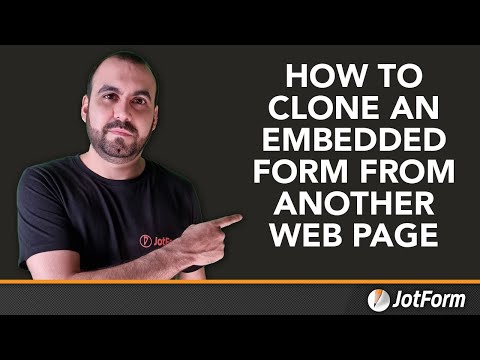 How to Clone an Embedded Form From Another Web Page