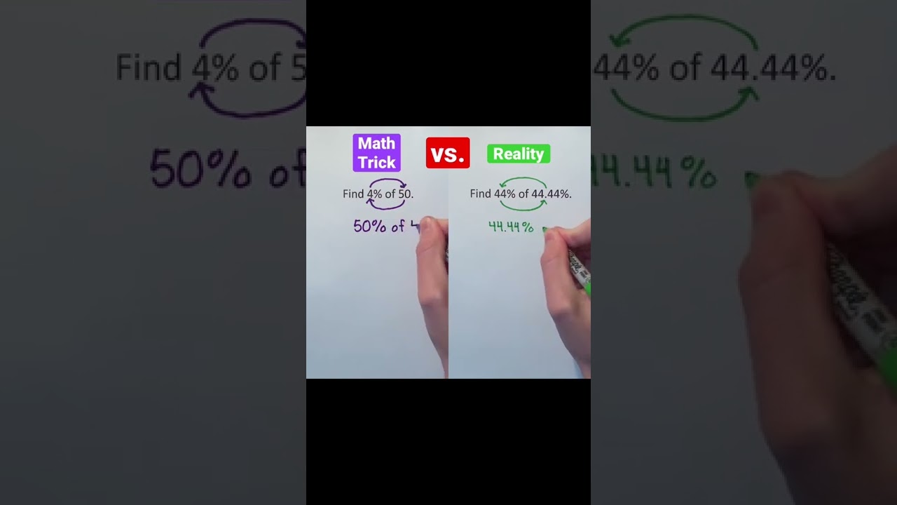 Math Trick vs. Reality #Shorts #math #maths #mathematics #mathtrick #mathtricks #trick #tricks #hack