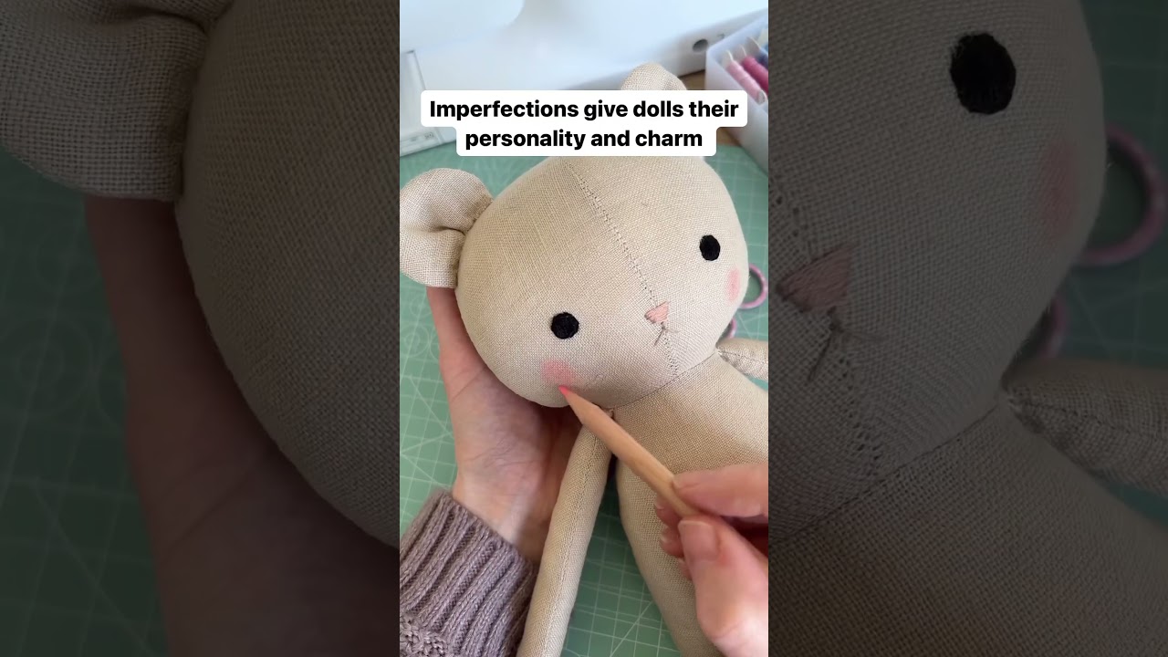 My bear sewing pattern is perfect for beginners #sewingpattern #stuffedanimal #sewing #diy