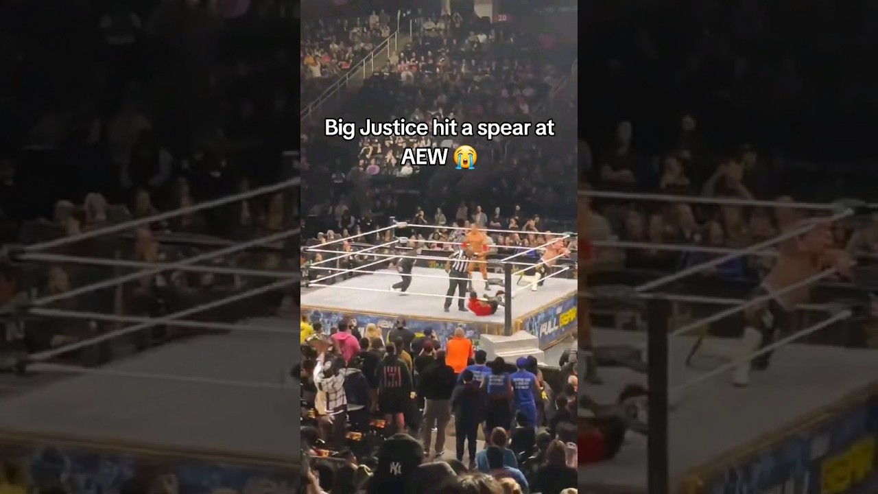 Big Justice did a spear at aew #bigjustice #bigaj #bigjusticeandaj #rizzler #therizzler