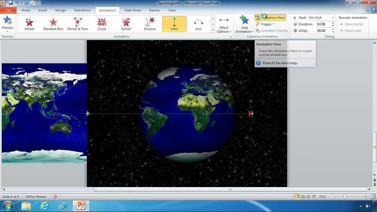 Animate an Image in PowerPoint 2010