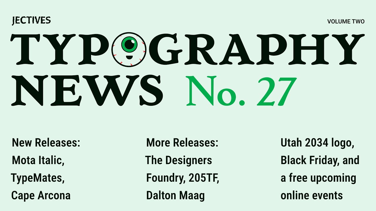 Typography News™ No. 27