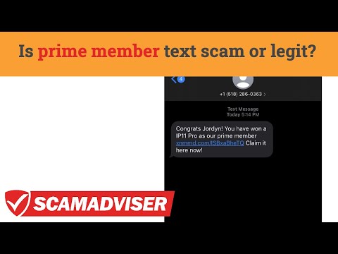 IP11 pro text - scam or legit notice that you won iPhone 11 Pro as a prime member?