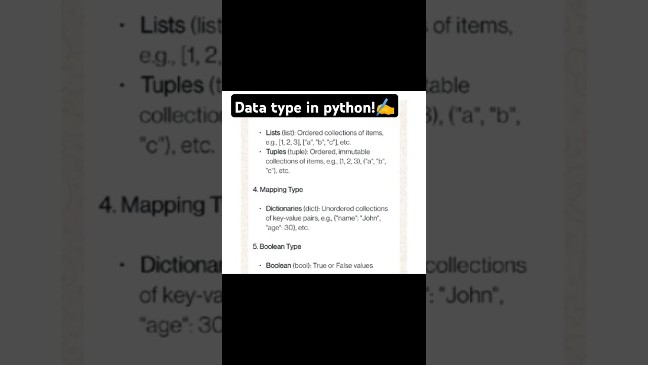Data type in python | Intelligence Logic