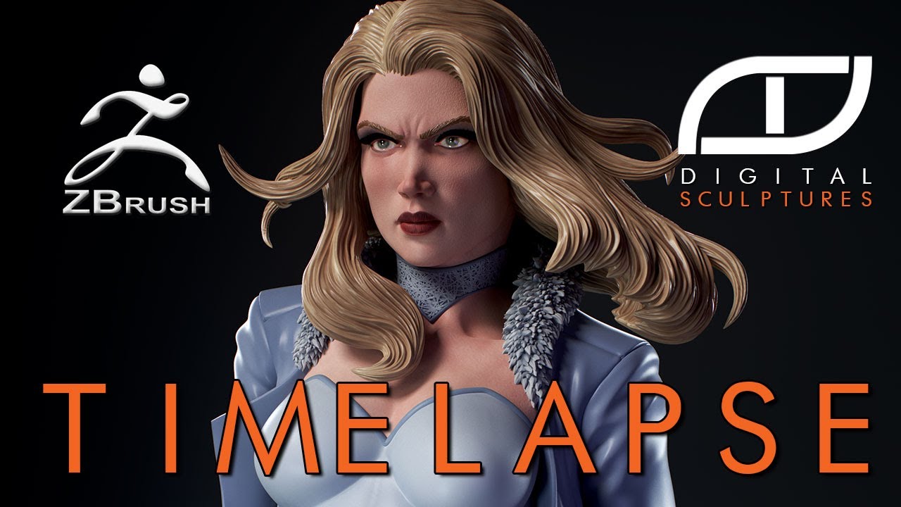 Zbrush timelapse - Sculpting Emma Frost