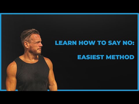 Learn how to say NO: easiest method