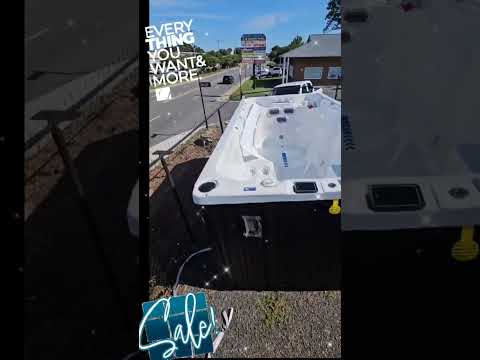 New Swim Spa Delivered at Epic Hot Tubs in Charlotte #hottub #swimspa