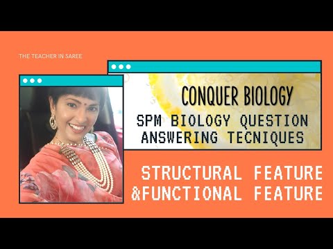 CONQUER BIOLOGY:SPM QUESTION (STRUCTURE&FUNCTION)