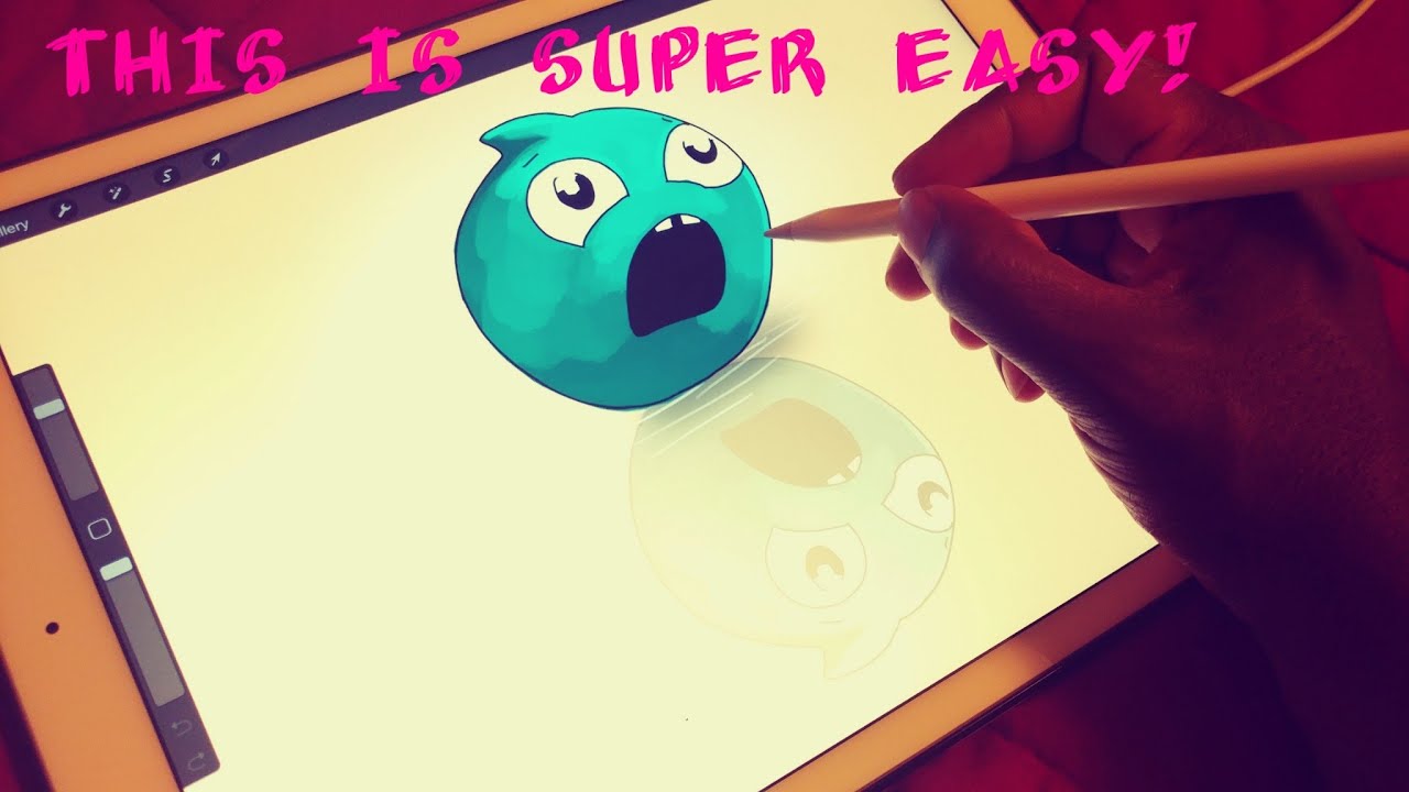 How to create a reflection in procreate 4 on iPad Pro! Super easy!