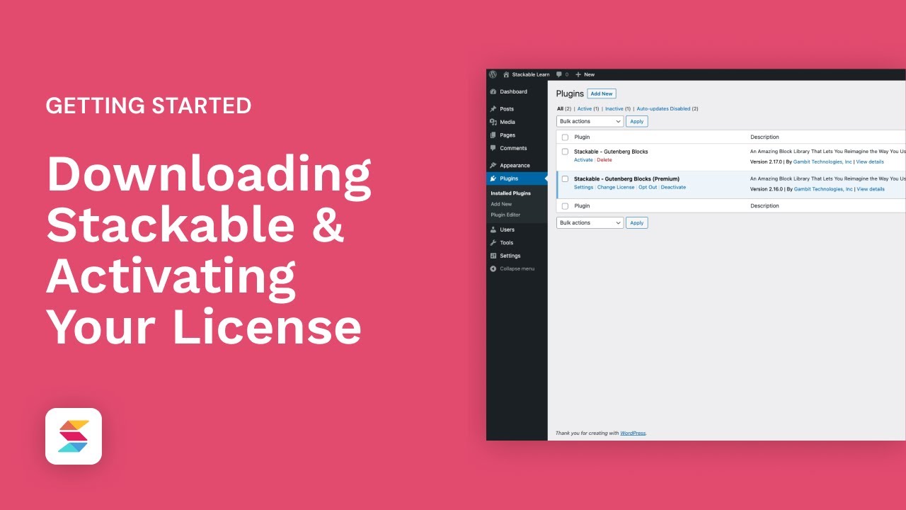 Downloading Stackable & Activating Your License
