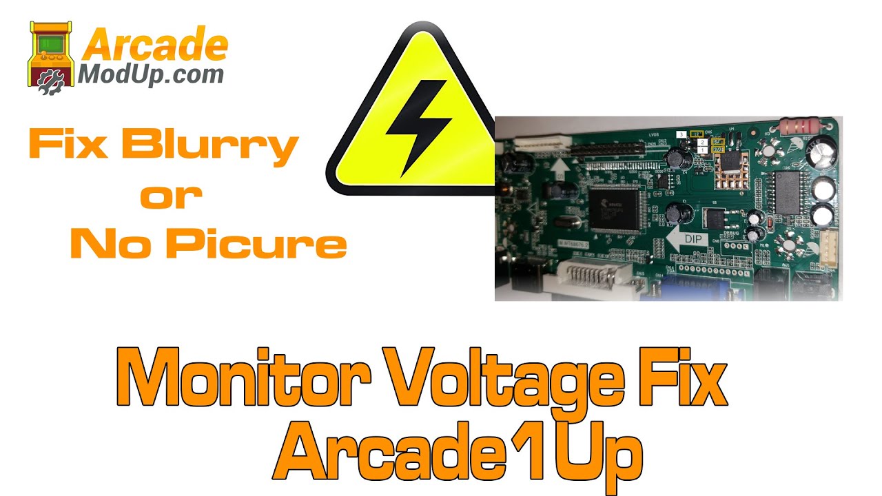 Quick Voltage Fix Arcade1Up Mod Monitor Issues