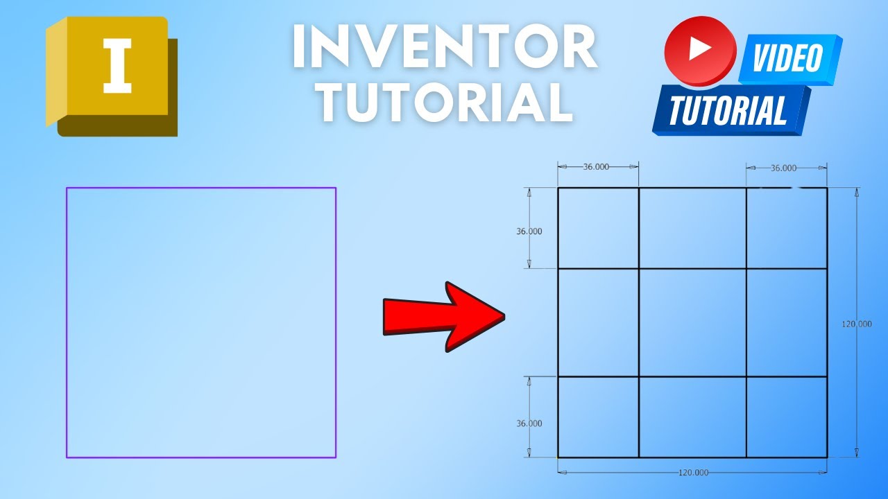 Inventor Tutorial: How to create 2D sketch for frame generator in Inventor
