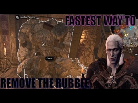 FASTEST WAY TO REMOVE THE CAVE-IN RUBBLE! - How to find explosives and free Nere (Baldur's Gate 3)