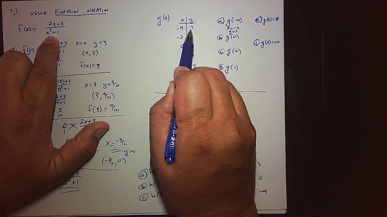 Section 7 1   More Practice Using Function Notation