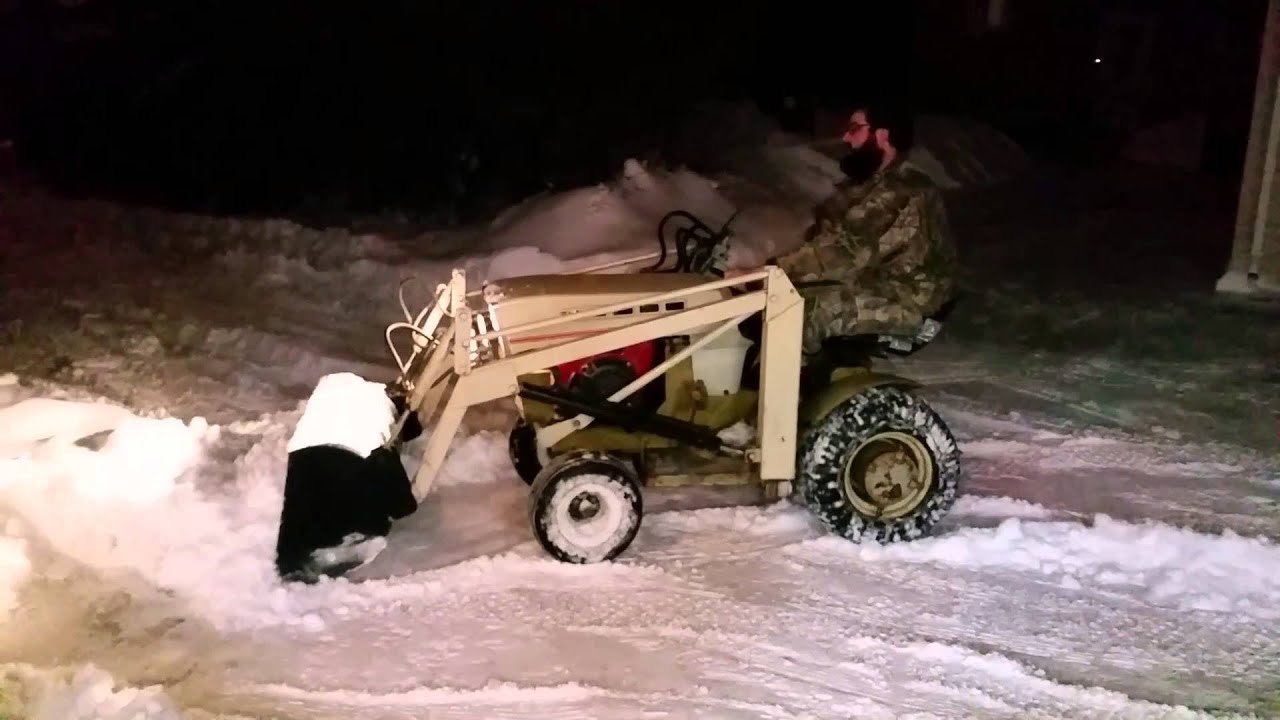 Clearing Snow With the Sears Suburban Loader