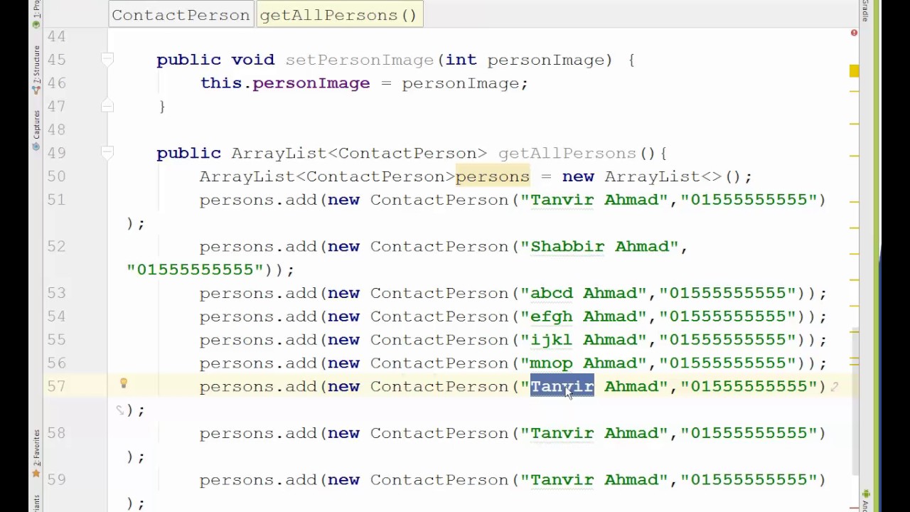 Android Basic tutorial 11 (custom adapter)