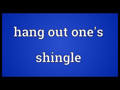 Hang out one's shingle Meaning