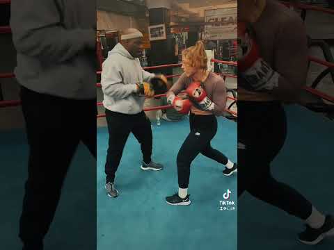 Speedy the boxer pad work at Gleasons
