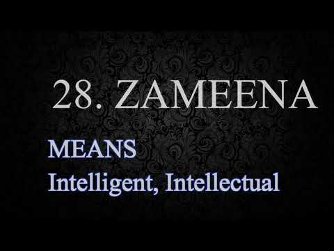 Islamic Baby Girl Names with their meanings Begin with Z no. 1- 45
