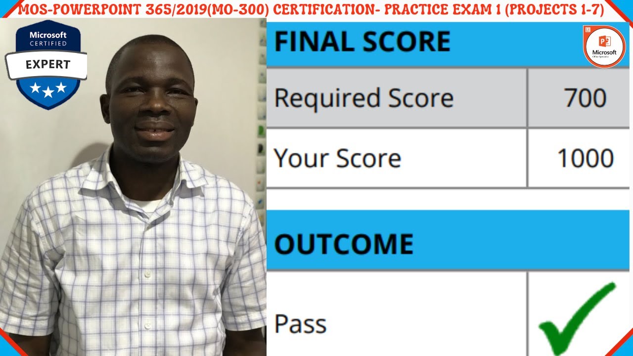 MOS PowerPoint 365/2019 Practice Exam 1 | Get Ready for MO-300 & MO-310 Certification!