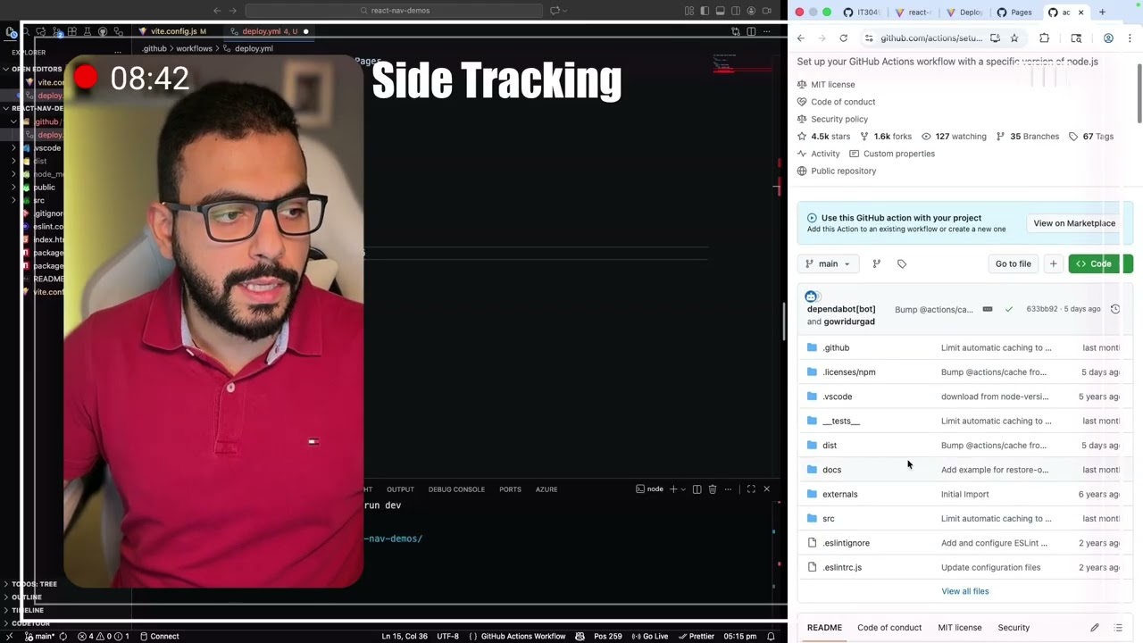 Deploying Vite+React to GitHub Pages with GitHub Actions