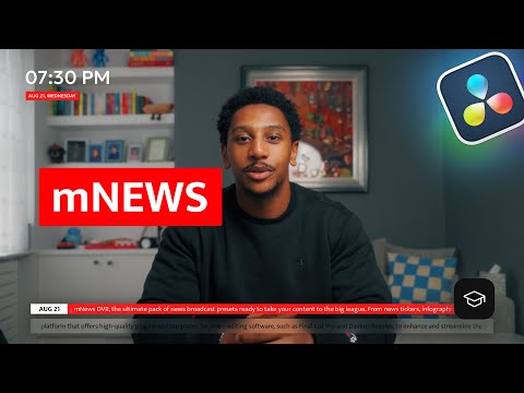 Create Professional News Broadcast in DaVinci Resolve — mNews Tutorial — MotionVFX