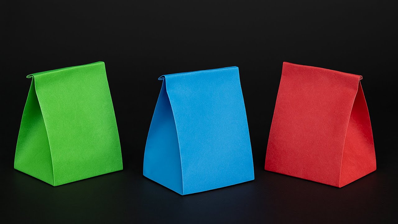 DIY Paper Bag – No Glue, No Scissors, Just Origami!
