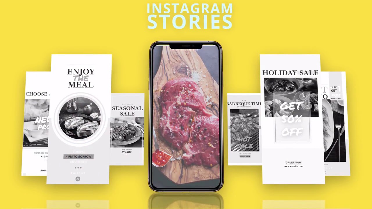Instagram Stories: Healthy Food Vol 2 | After Effects Templates - Motion Array