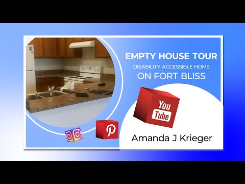 EMPTY HOUSE TOUR// Accessible Home// 4 bed2bath at Fort Bliss
