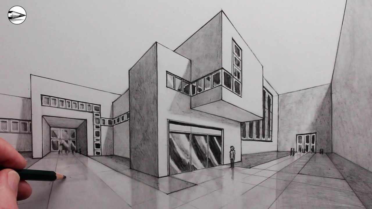 How to Draw Two-Point Perspective Buildings: Step-by-Step
