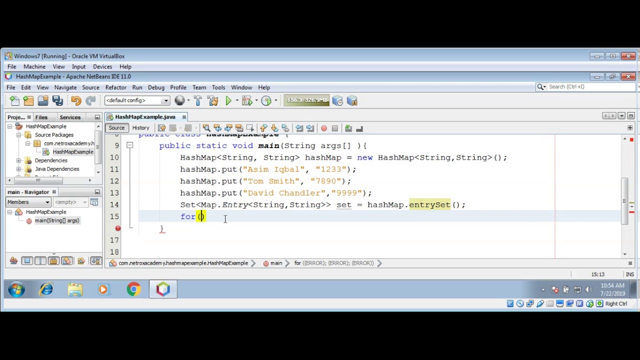 HashMap In Java And  Iterate Through A HashMap