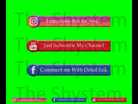 Green Screen Facebook YouTube Instagram icon, get free