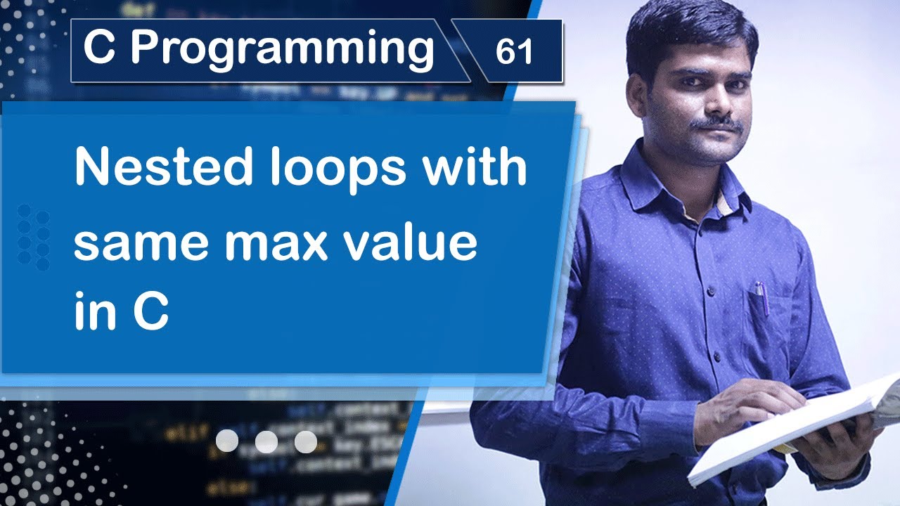 Nested loops with Same max value in C - C Programming Tutorial 61 🚀