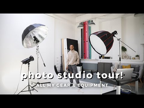 Photography Studio & Gear Tour! | Infinity Cove / Cyclorama Wall Studio