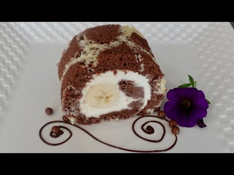 ŽIRAFA ROLADA S KREM SIROM I BANANAMA