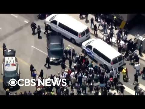 Protests heating up in L.A. on fourth day of manifestations against ICE raids