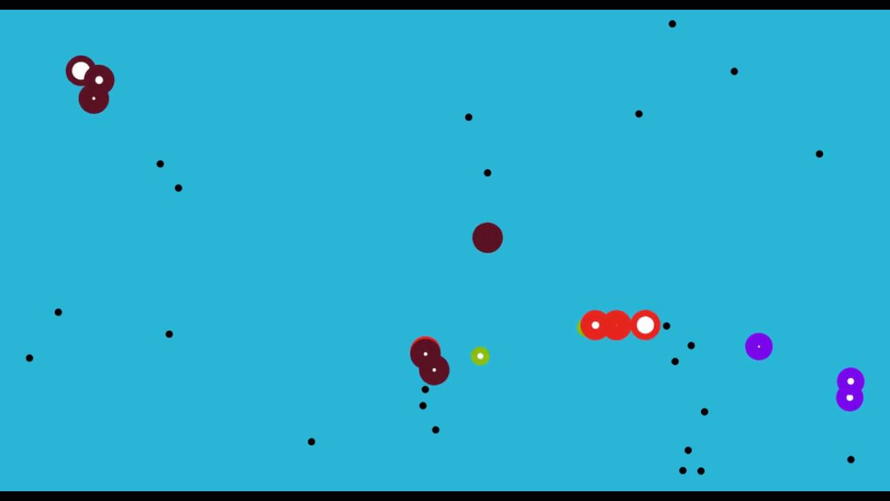 Evolution simulation using Processing