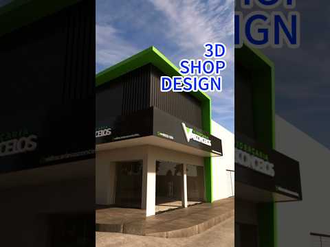 3D SHOP Exterior Design - Signage Solution - Global Delivery 🌎