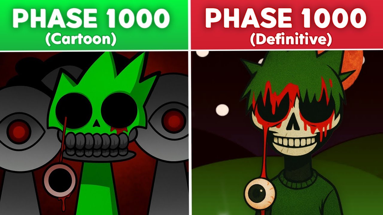 Incredibox Sprunki : Phase 1000 Cartoon vs Definative