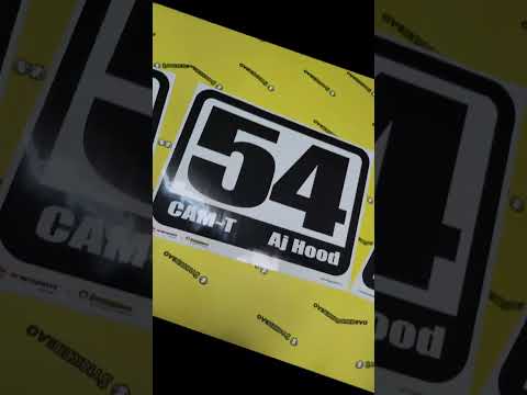 DIY Racing Number Stickers with Stickerbao #racingnumberstickers #racingnumber #numbe...