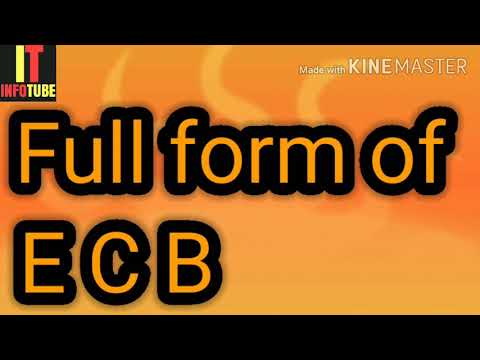 Full form of ECB | what is ECB