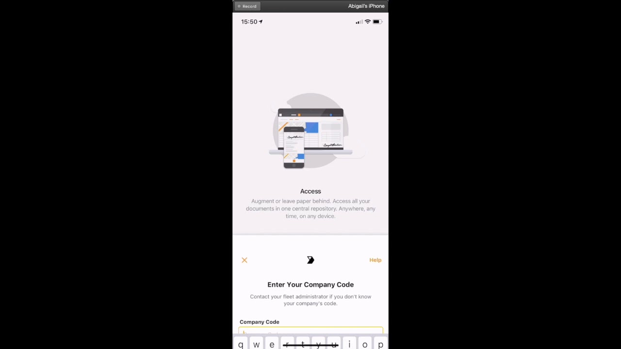 Getting Started with Vector: Register using your fleet's Company Code