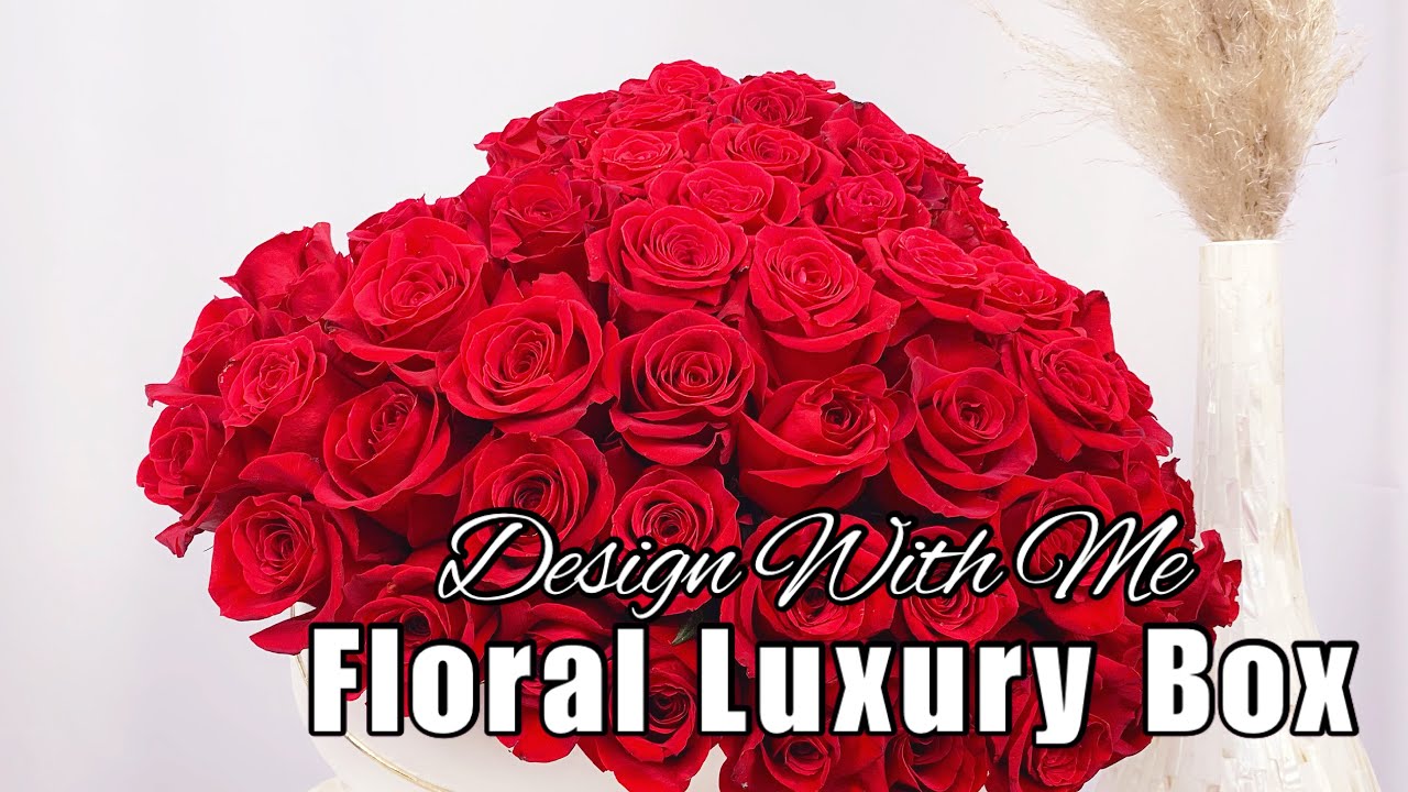 Valentine's Day | Design with Me | How to Make 75 Roses Heart Luxury Box