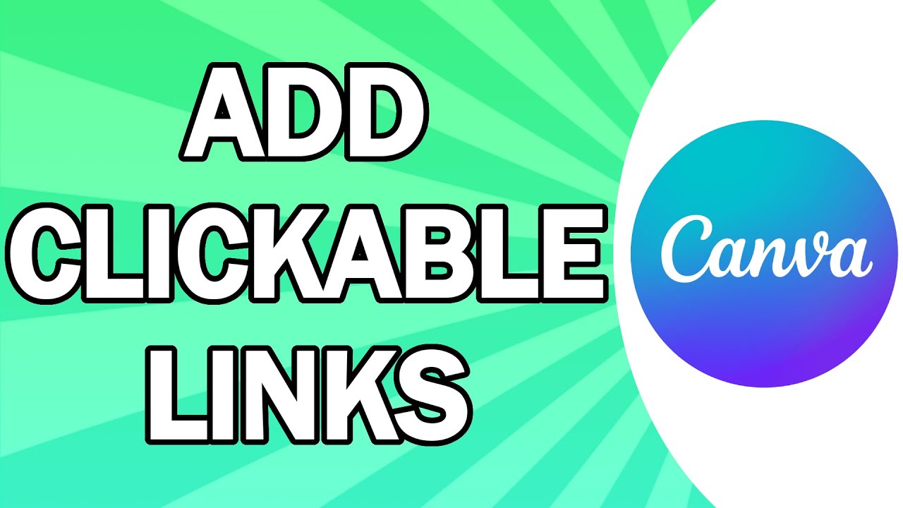 How to Add Clickable Links in Canva - EASY!