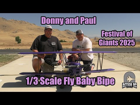 1/3 scale Fly Baby Bipe, from Balsa USA. festival of Giants 2025