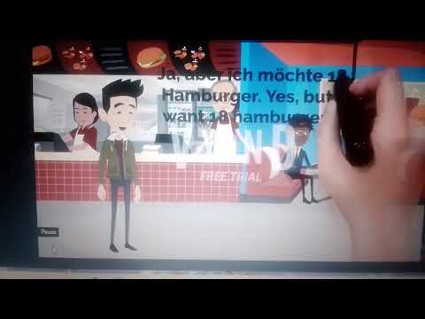 Deutsch lernen mit Spaß: Ein Mann bestellt 18 Hamburger! #deutschlernen #learngerman learn German.